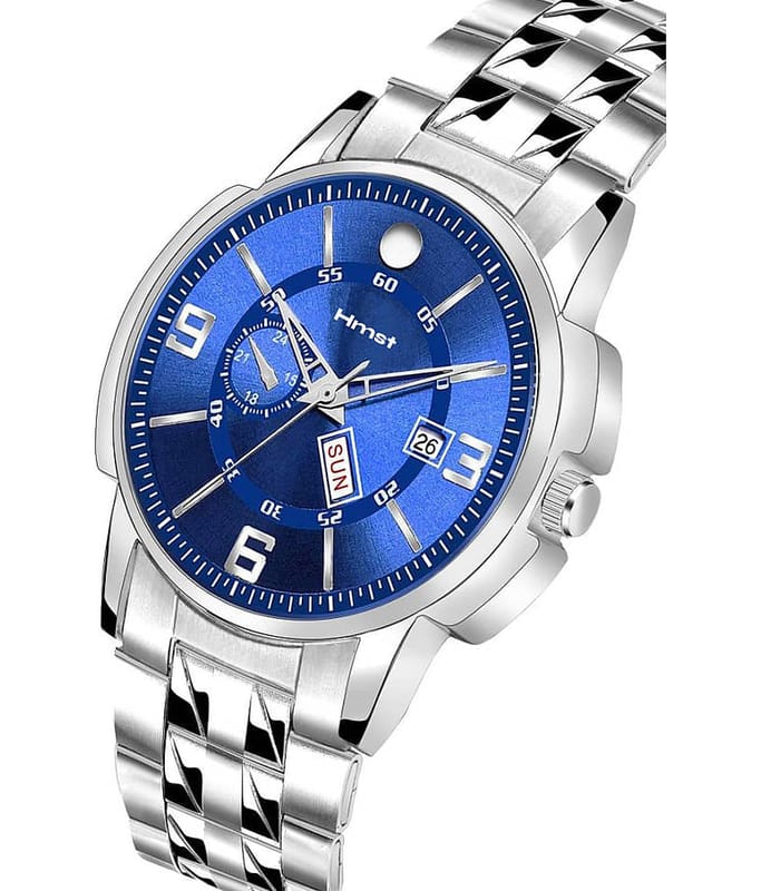 HMST Silver Metal Analog Men's Watch