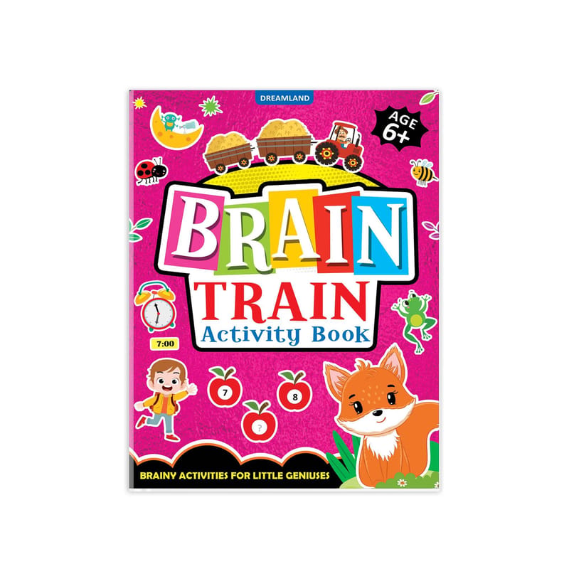 Brain Train Activity Book for Kids Age 6+ - With Colouring Pages, Mazes ...