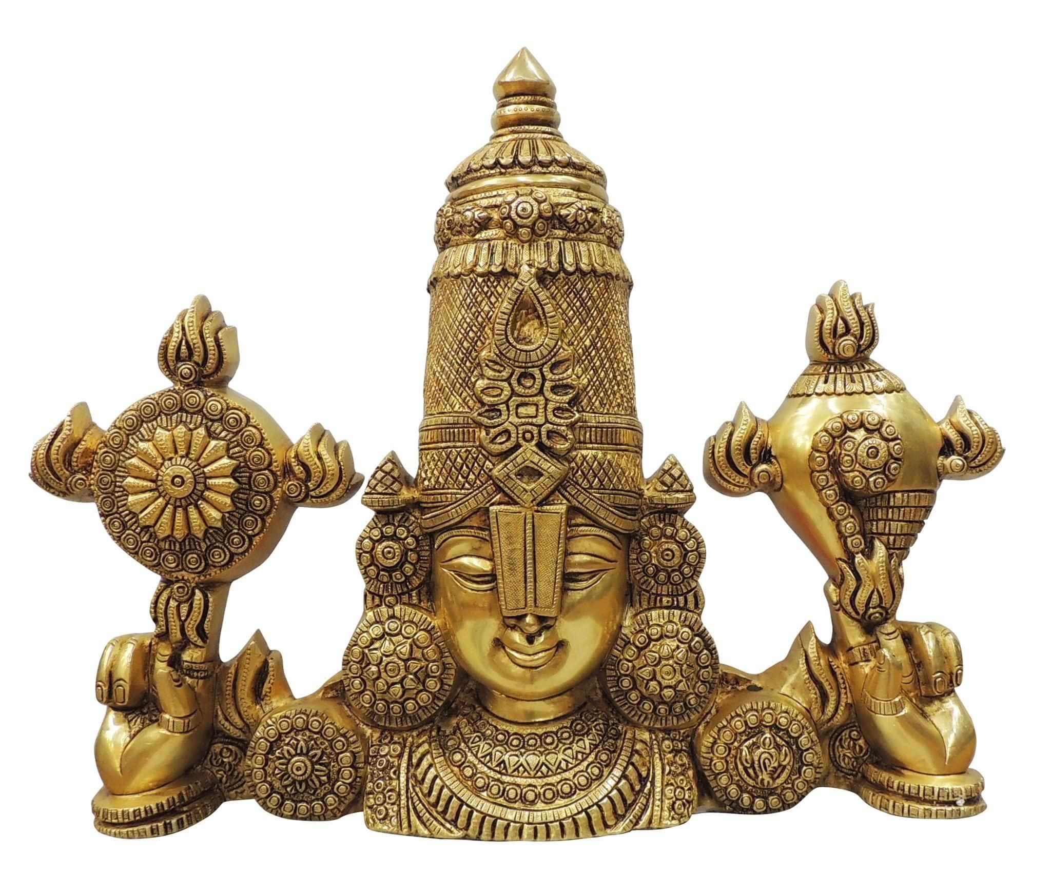 Brass Wall Hanging Showpiece Tirupati Bala Ji Statue -19*3*15 Inch ...