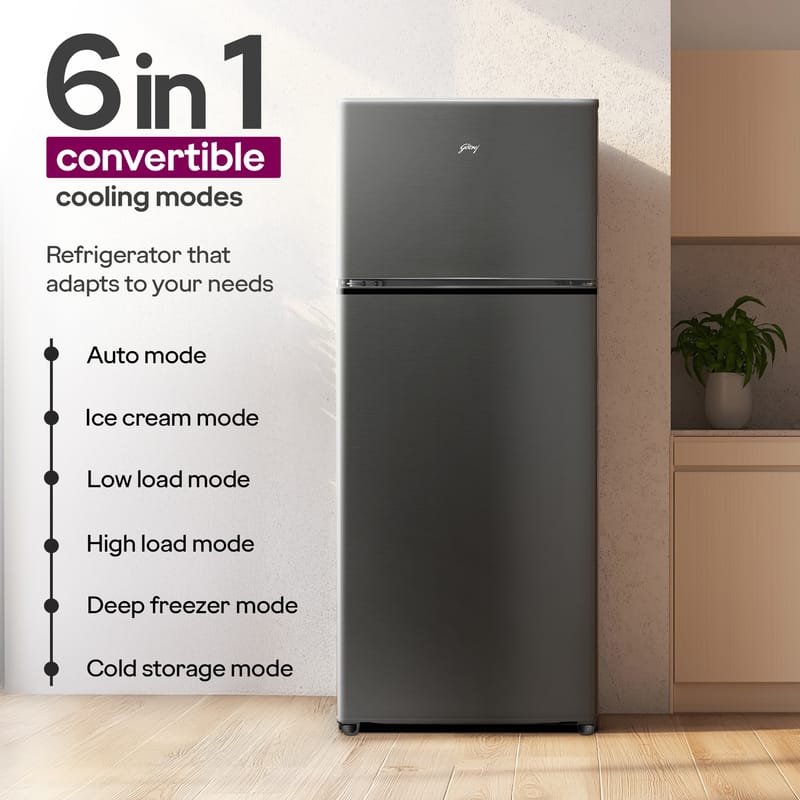 Godrej 244 L 4 Star, Convertible Freezer 6-In-1, Nano Shield Technology ...